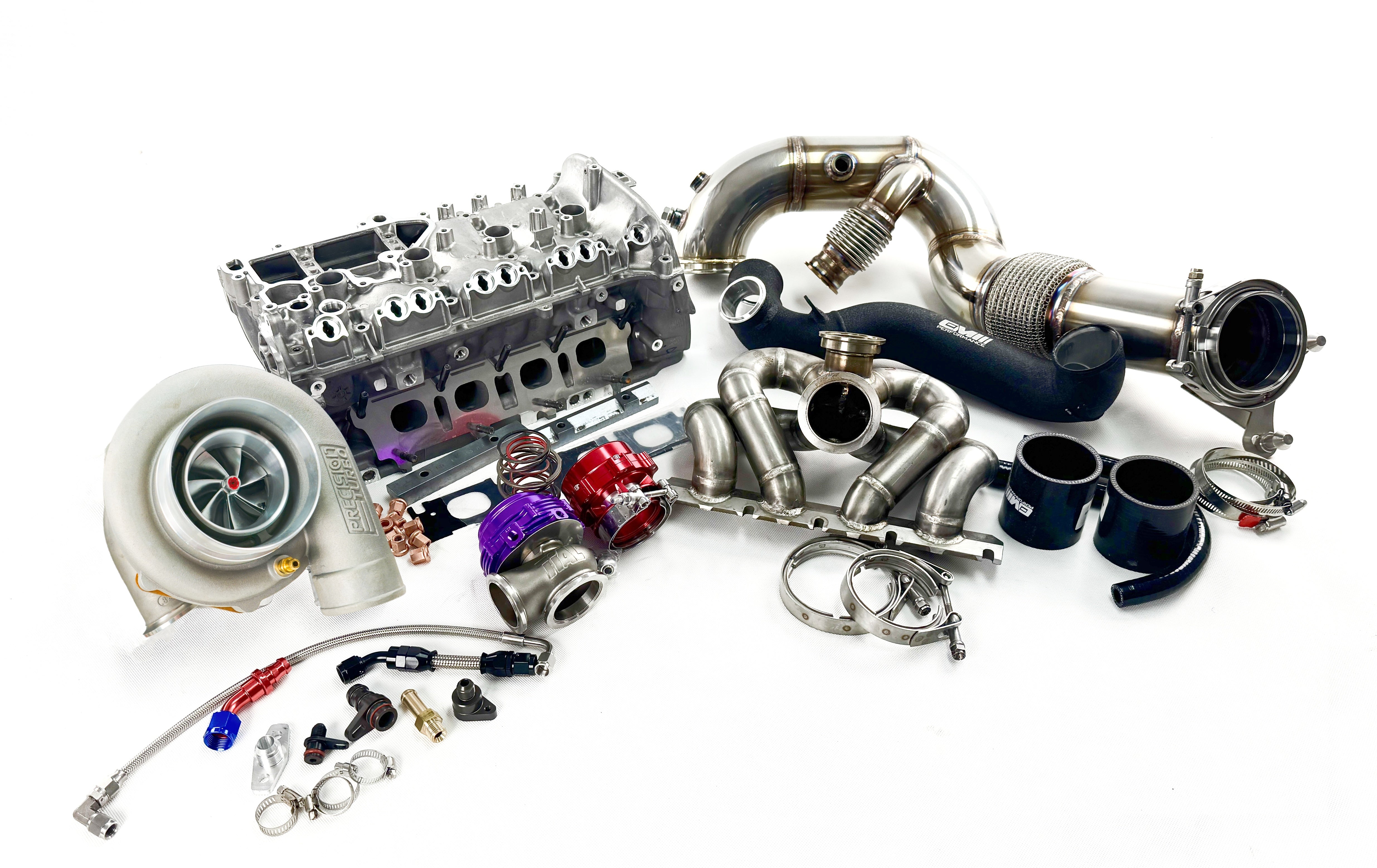 EM™ Full Frame Precision Turbo Kit & 4 Port Engine Head For EA888 Gen3 ...
