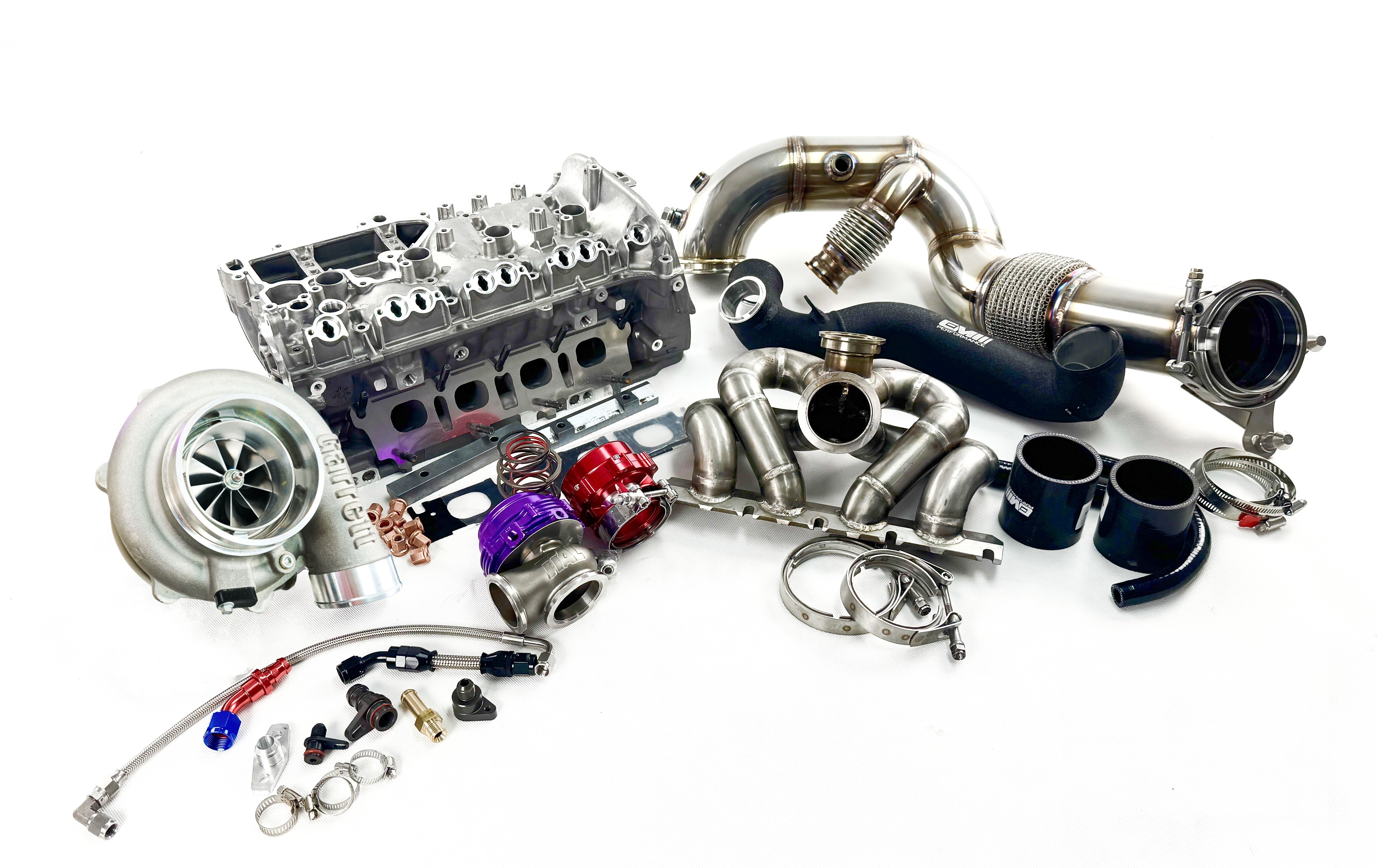 EM™ Full Frame Garrett Turbo Kit & 4 Port Engine Head For EA888 Gen3 ...